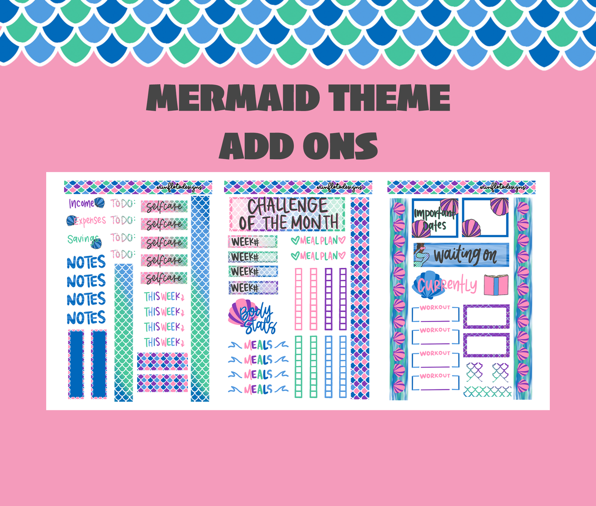 Mermaid Add Ons Digital Download – Erin Floto Designs