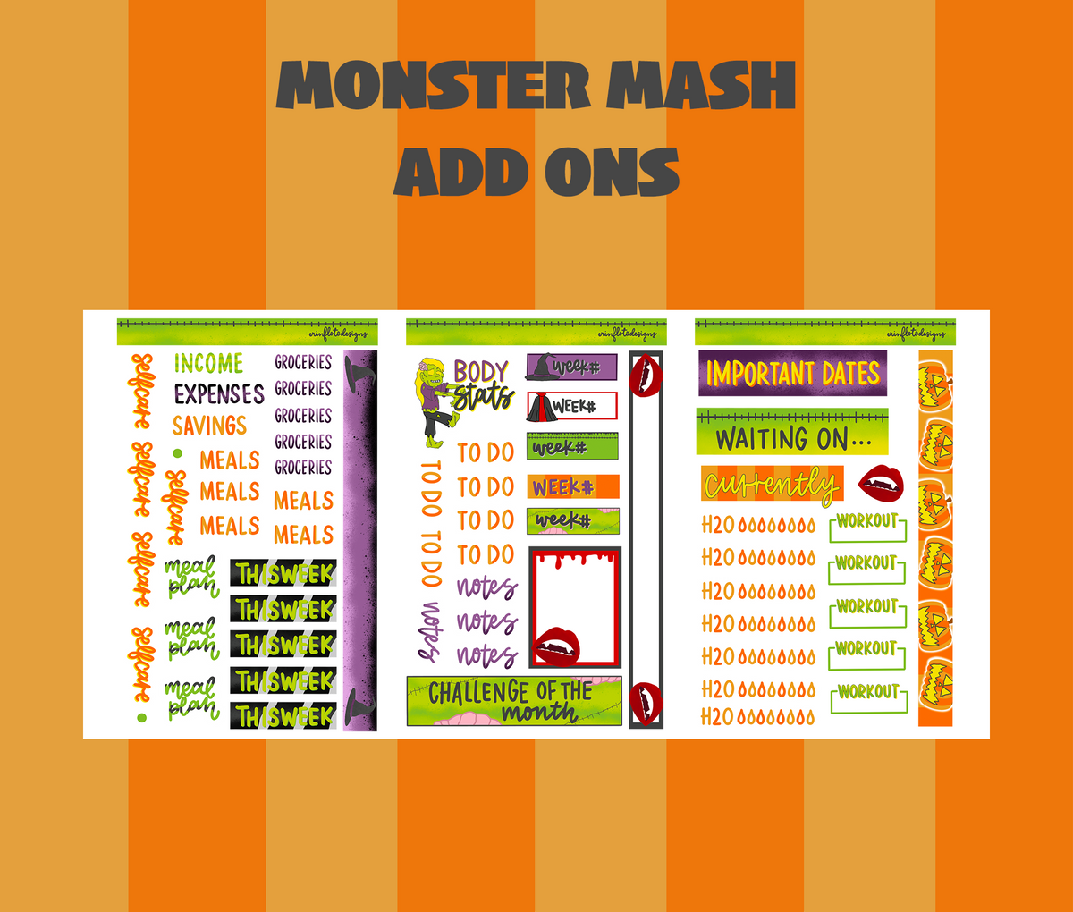 Monster Mash Add Ons Digital Download – Erin Floto Designs
