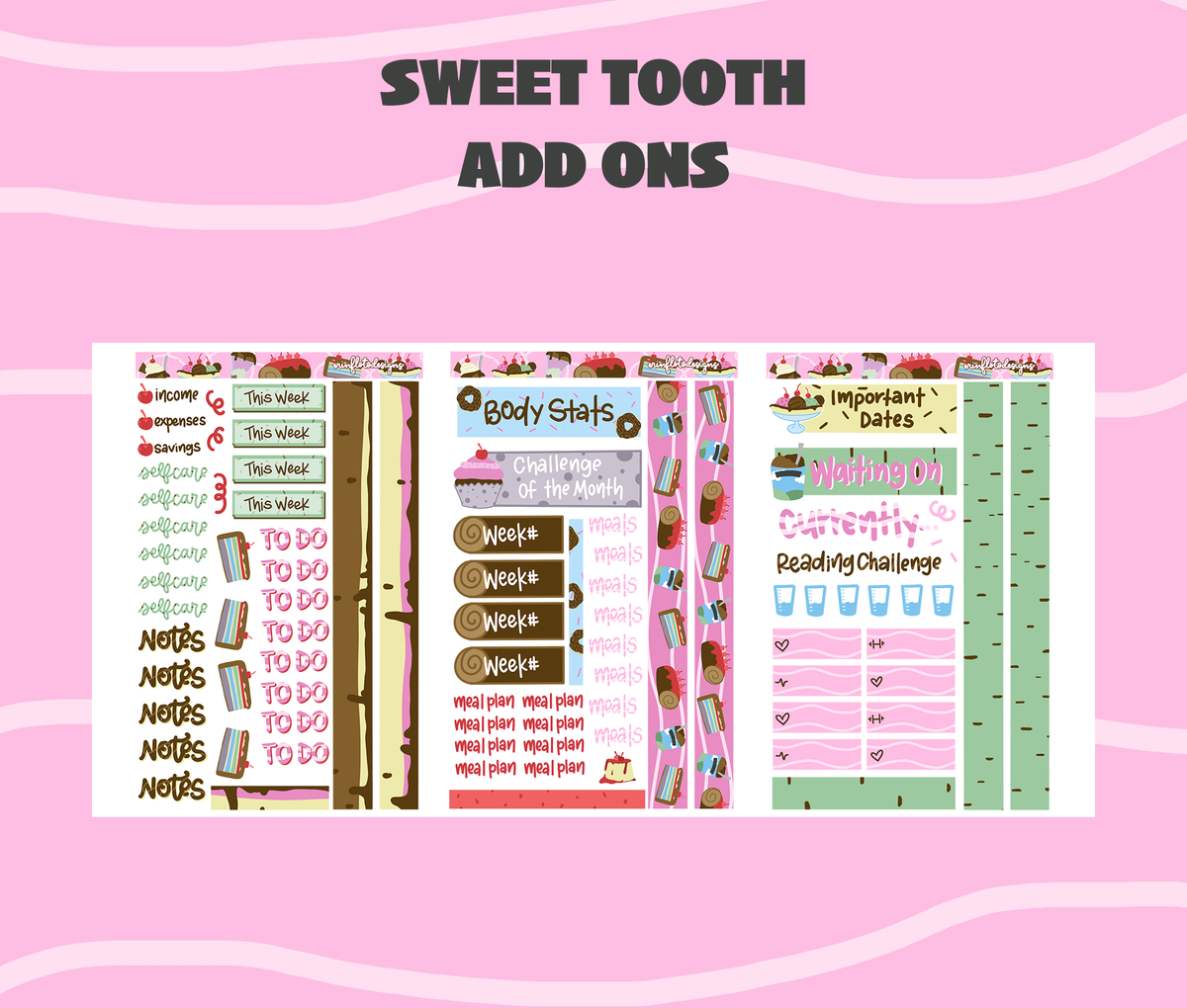 Sweet Tooth Theme Add Ons Digital Download – Erin Floto Designs